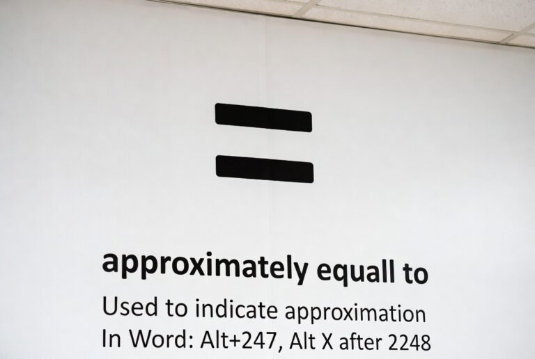 Approximately Symbol: Complete Guide on Meaning, Usage & Shortcuts ...